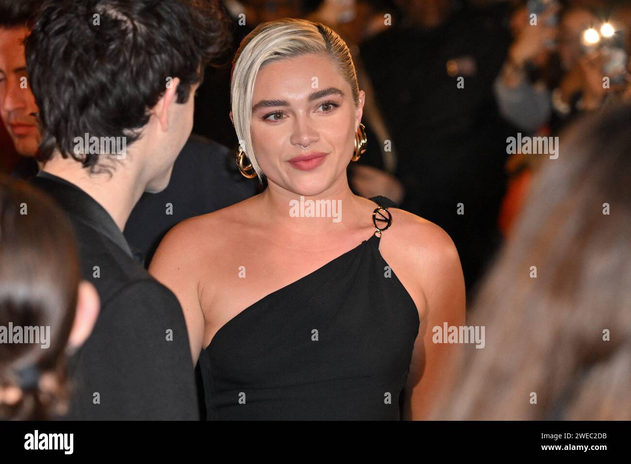 Paris, France. 24th Jan, 2024. Florence Pugh arriving at Valentino show ...