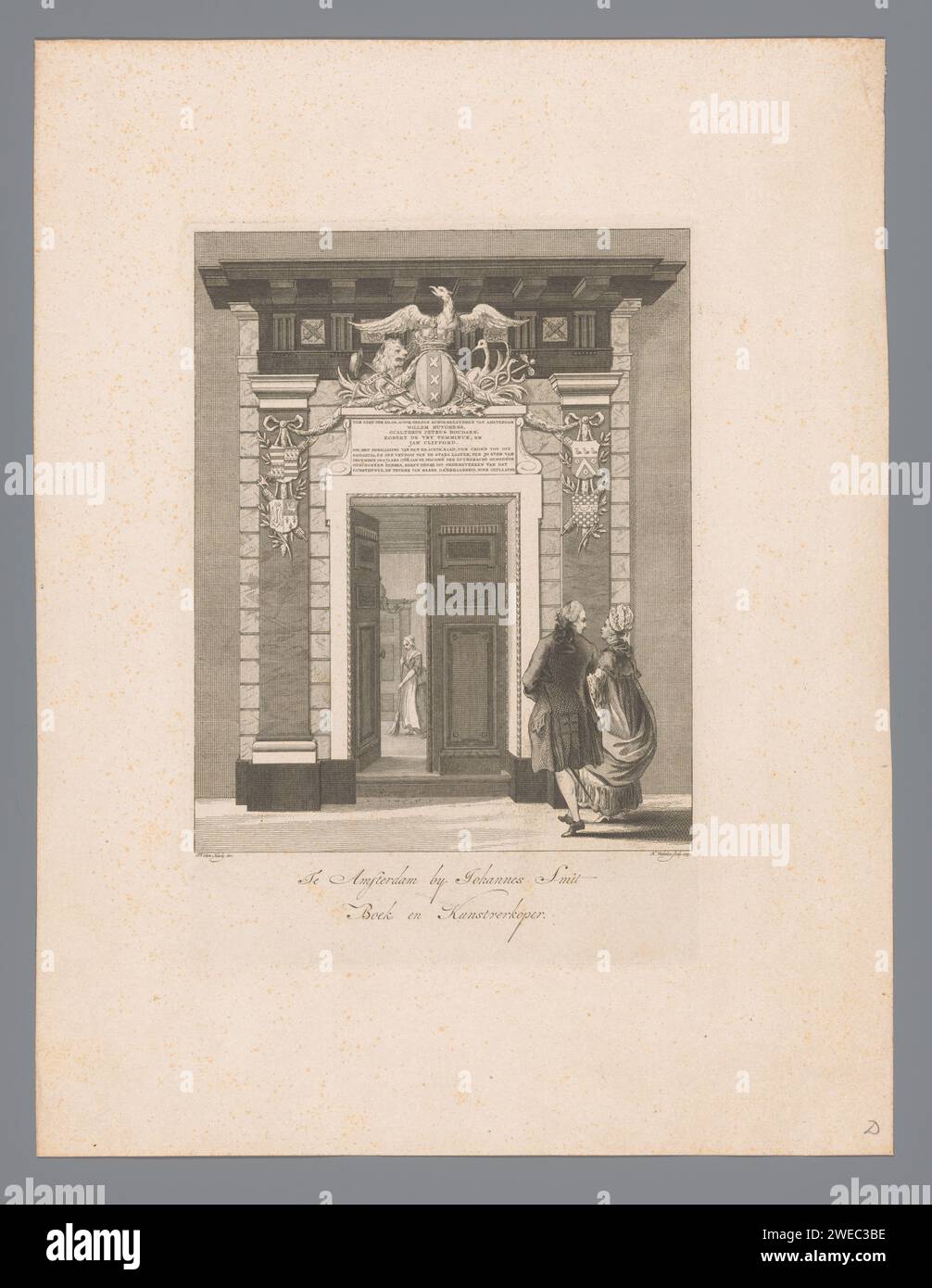 Poort of the Lutheran Diaconiehuis in Amsterdam, Harmanus Vinkeles ...