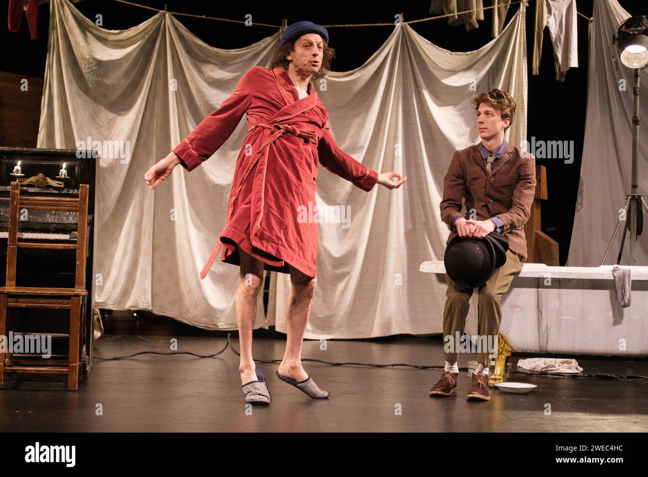Circus artists Danny and Pepijn Ronaldo perform during the presentation ...