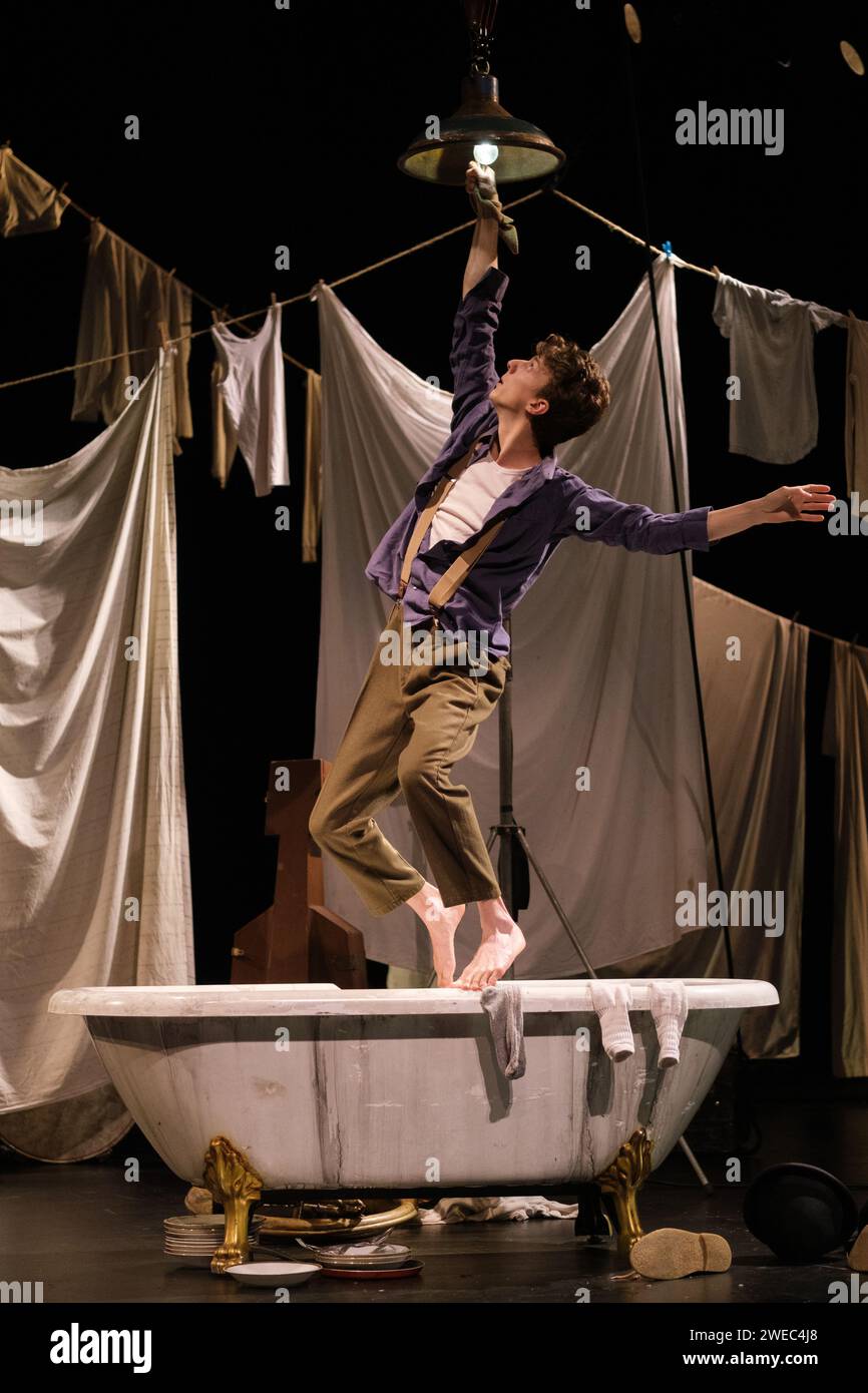 Circus artists Danny and Pepijn Ronaldo perform during the presentation ...