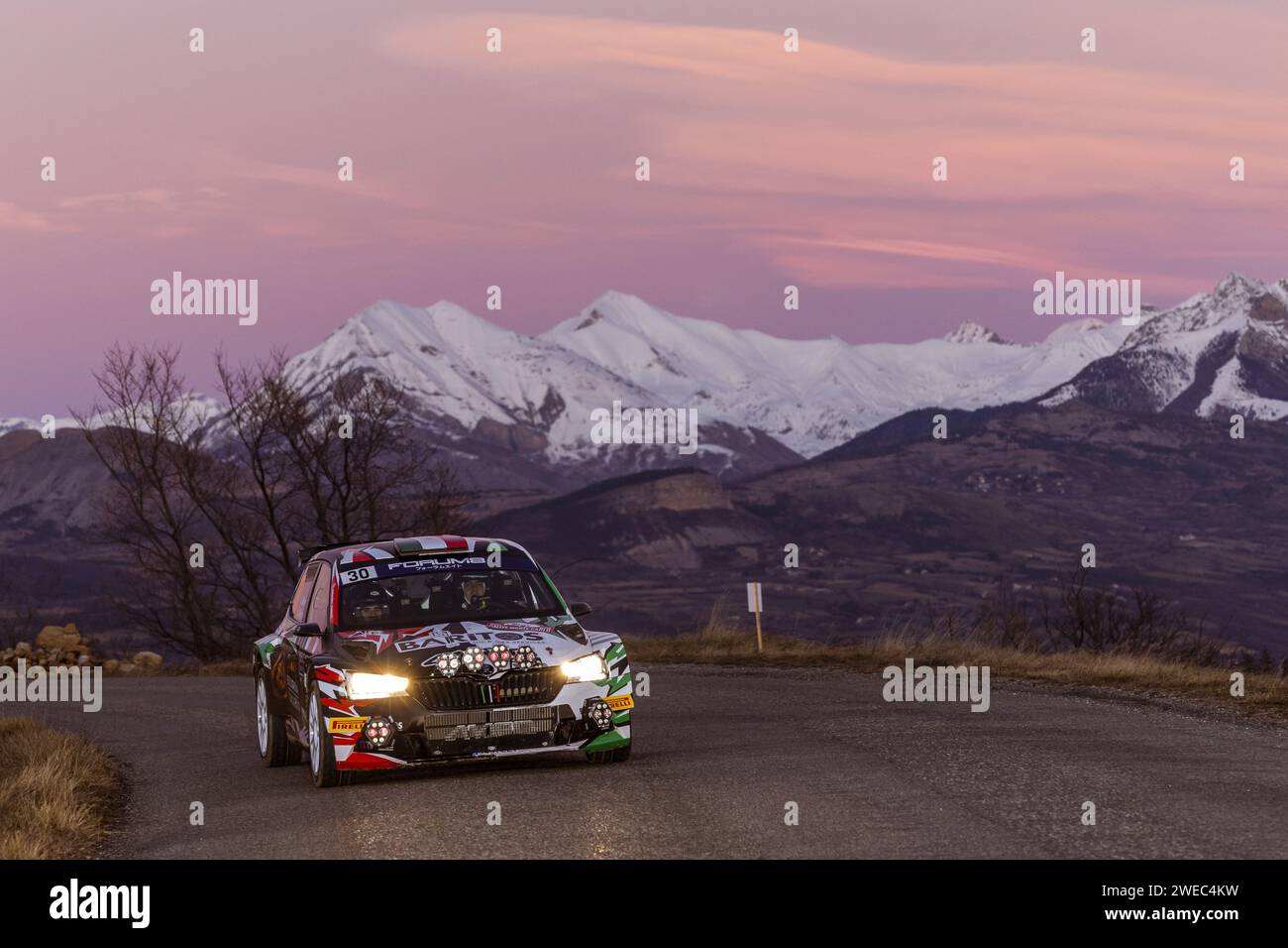 30 MAURO Alejandro, PEREZ Adrian, Skoda Fabia Evo Rally2, action during ...