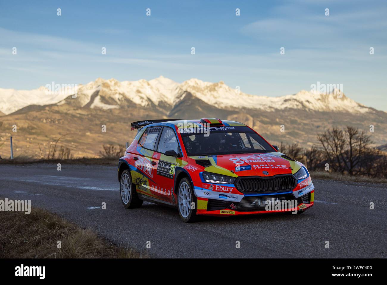 25 LOPEZ Pepe, VAZQUEZ David, Skoda Fabia RS Rally2, action during the ...