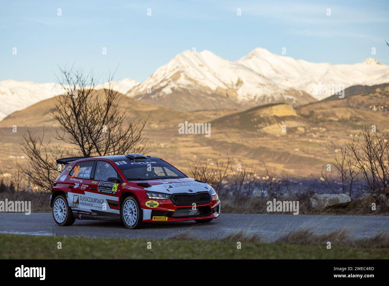 26 INGRAM Christopher, MCKILLOP Hannah, Skoda Fabia RS Rally2, action ...