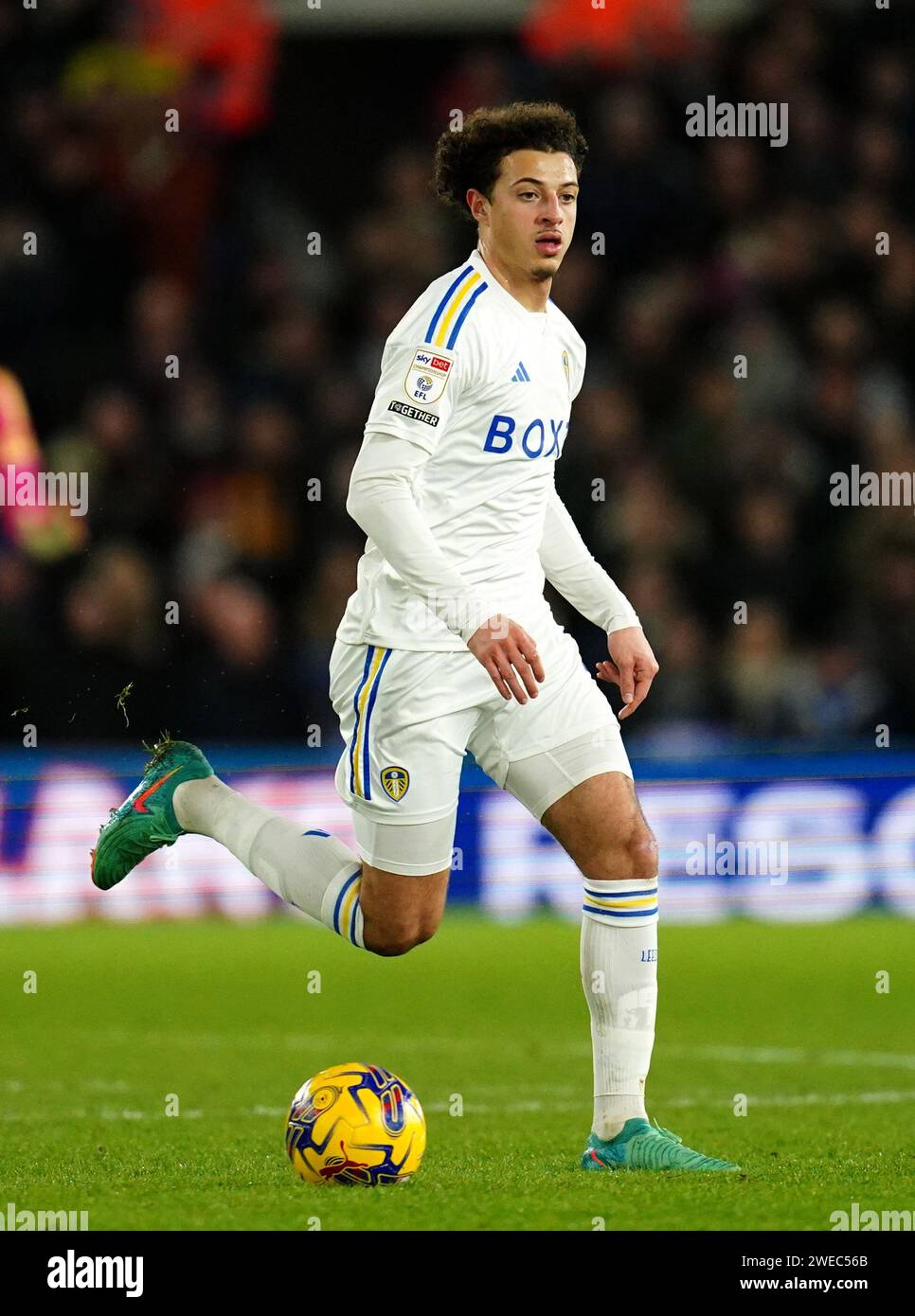 Leeds United's Ethan Ampadu during the Sky Bet Championship match at ...