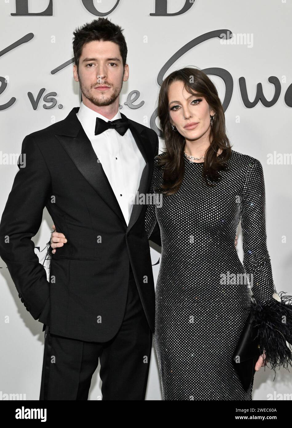 Pico Alexander, left, and Eleanor Lambert attend the premiere of FX's "Feud: Capote Vs. The ...