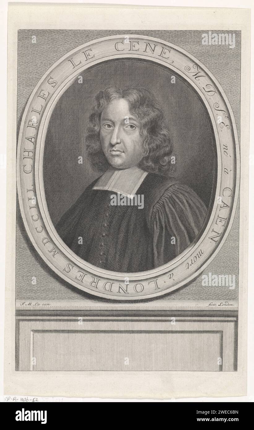 Portret van Charles Le Cene, François Morellon La Cave, 1731 - 1734 ...