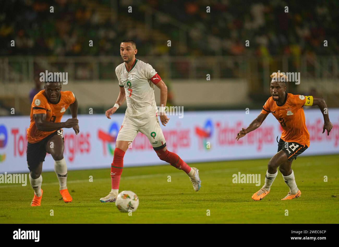 January 24 2024: Hakim Ziyach (Morocco) // during a African Cup of ...