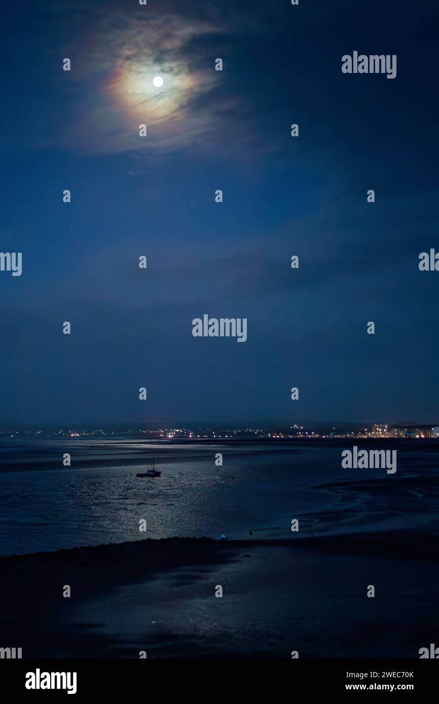 Stone Jetty Morecambe Lancashire, United Kingdom. 24th Jan, 2024. Wool ...