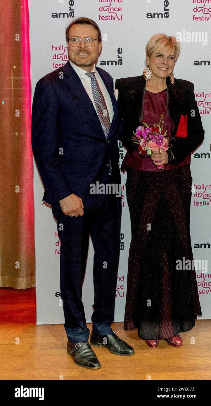 The Hague, Niederlande. 24th Jan, 2024. Prince Constantijn and Princess ...