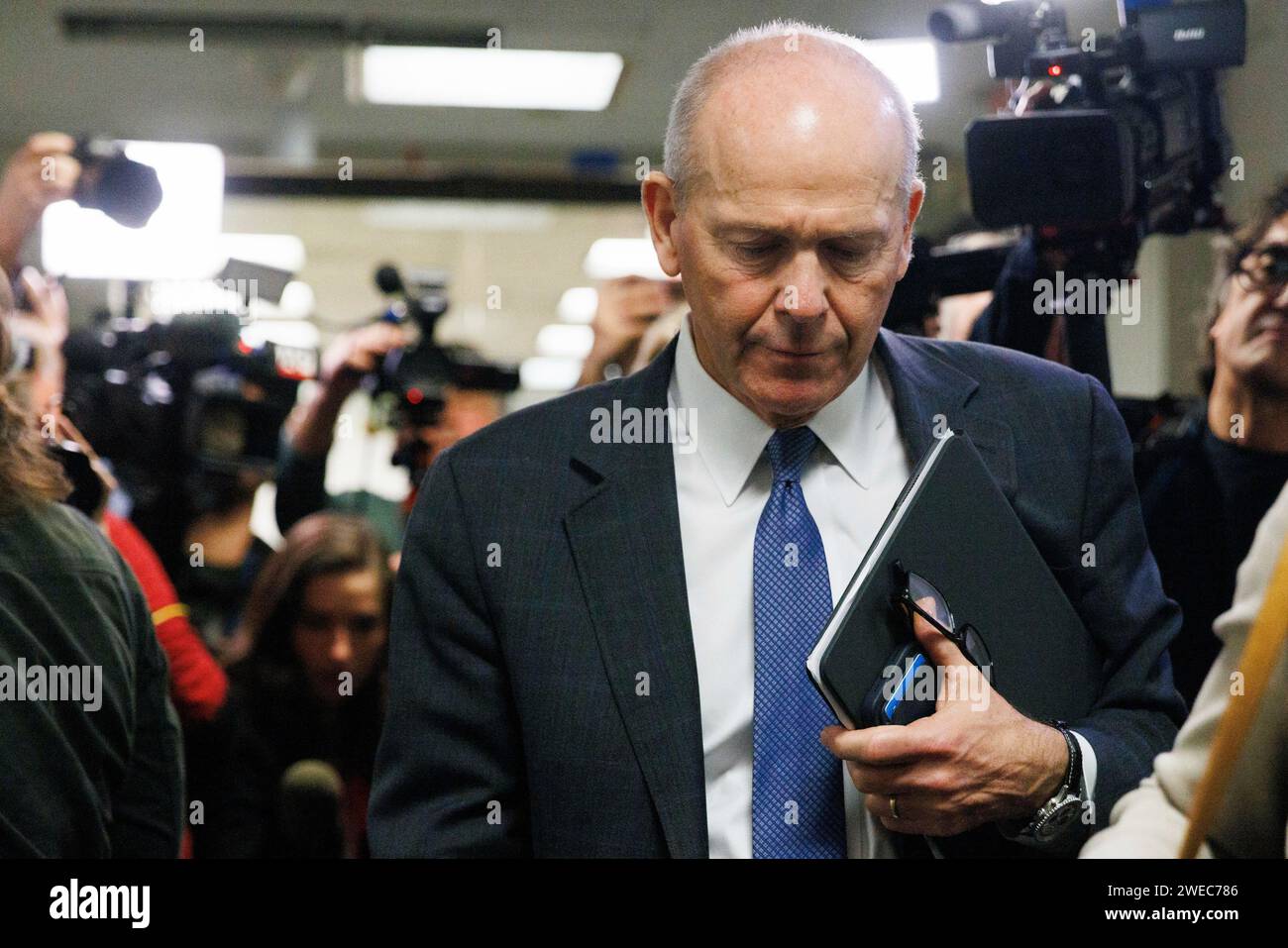 Dave Calhoun, CEO of Boeing, heads to meetings with Senators in the ...