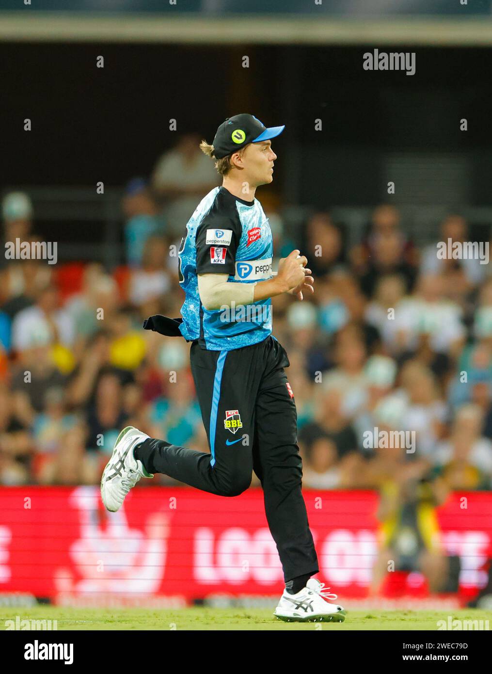 Gold Coast, Australia. 22nd Jan 2024. Henry Thornton (58 Adelaide) in ...