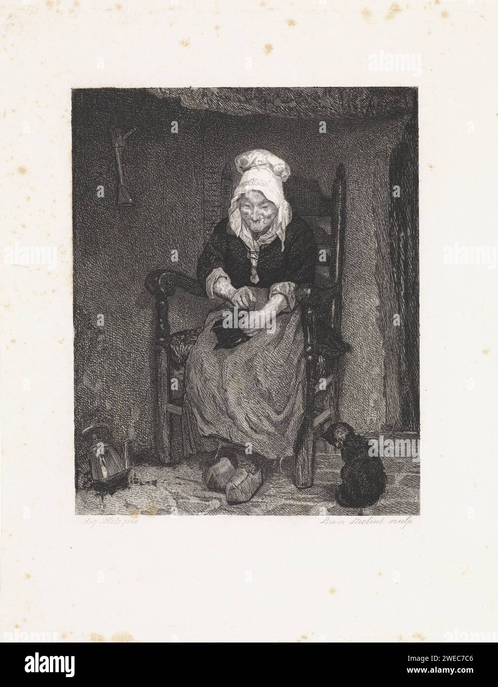 Coffee Female Woman, Abram George Steelink, After August Allebé, 1857 ...