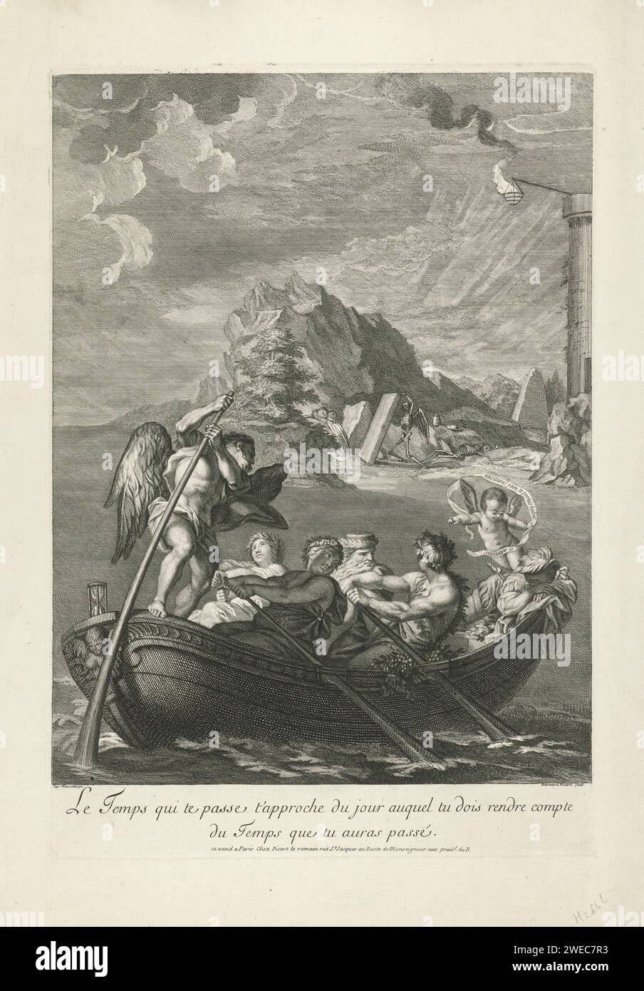 Father Time takes away life, Bernard Picart, After Carlo Maratta, 1693 ...