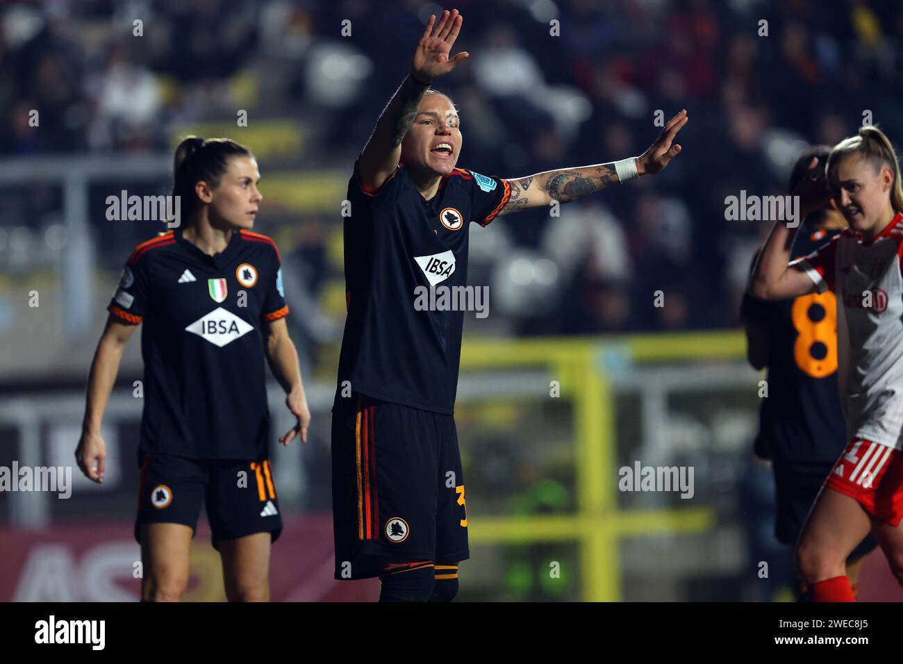 Rome, Italy. 24th Jan, 2024. Rome, Italy 24.01.2024: Elena Linari (Roma ...
