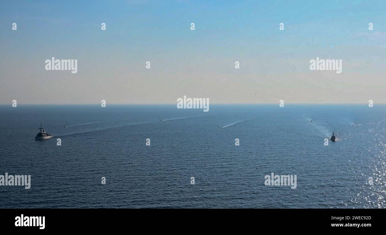 240109-N-FF029-1378 ARABIAN GULF (Jan. 9, 2024) The Avenger-class mine ...