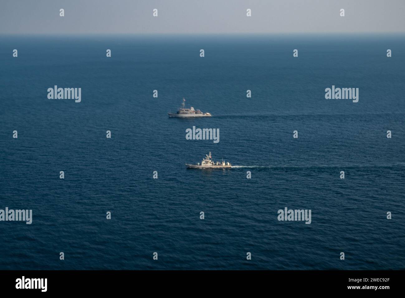 240109-N-FF029-1399 ARABIAN GULF (Jan. 9, 2024) The Avenger-class mine ...