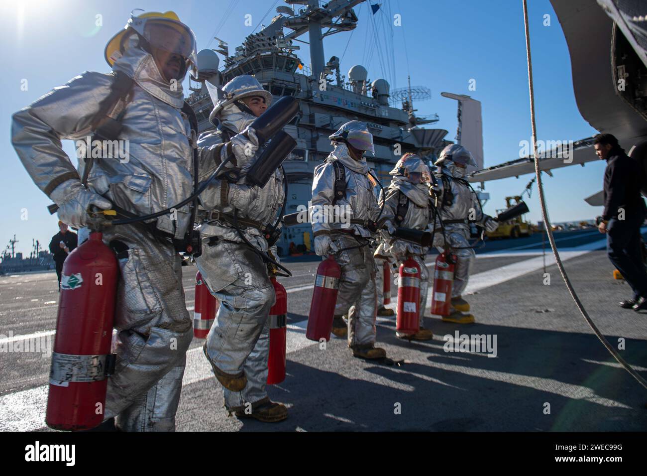 240114-N-FY193-1056 NORFOLK, Va. (Jan. 14, 2024) An aircraft crash and ...