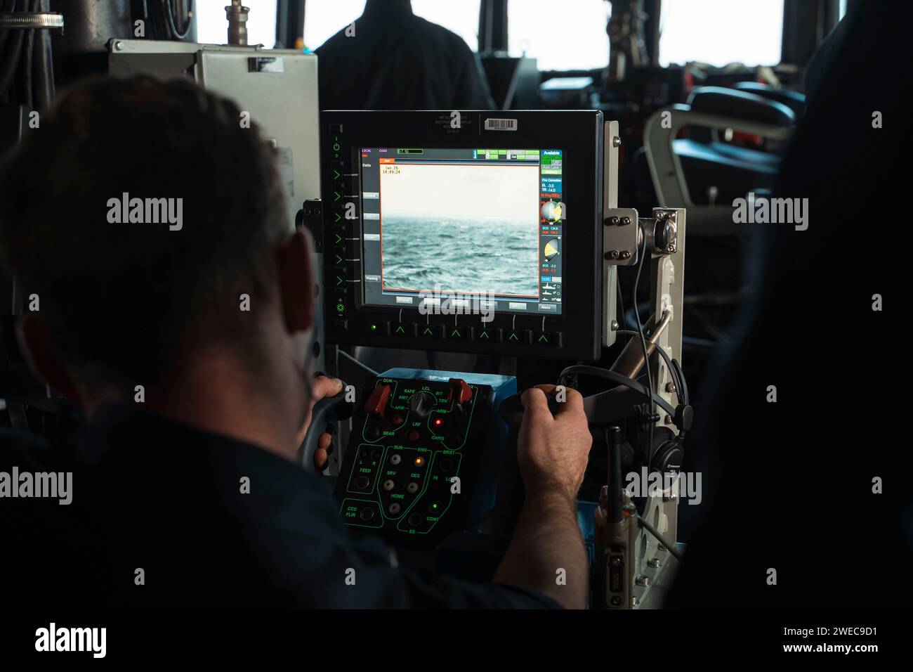 240116-N-EJ843-1262 MEDITERRANEAN SEA (Jan. 16, 2024) – A sailor ...