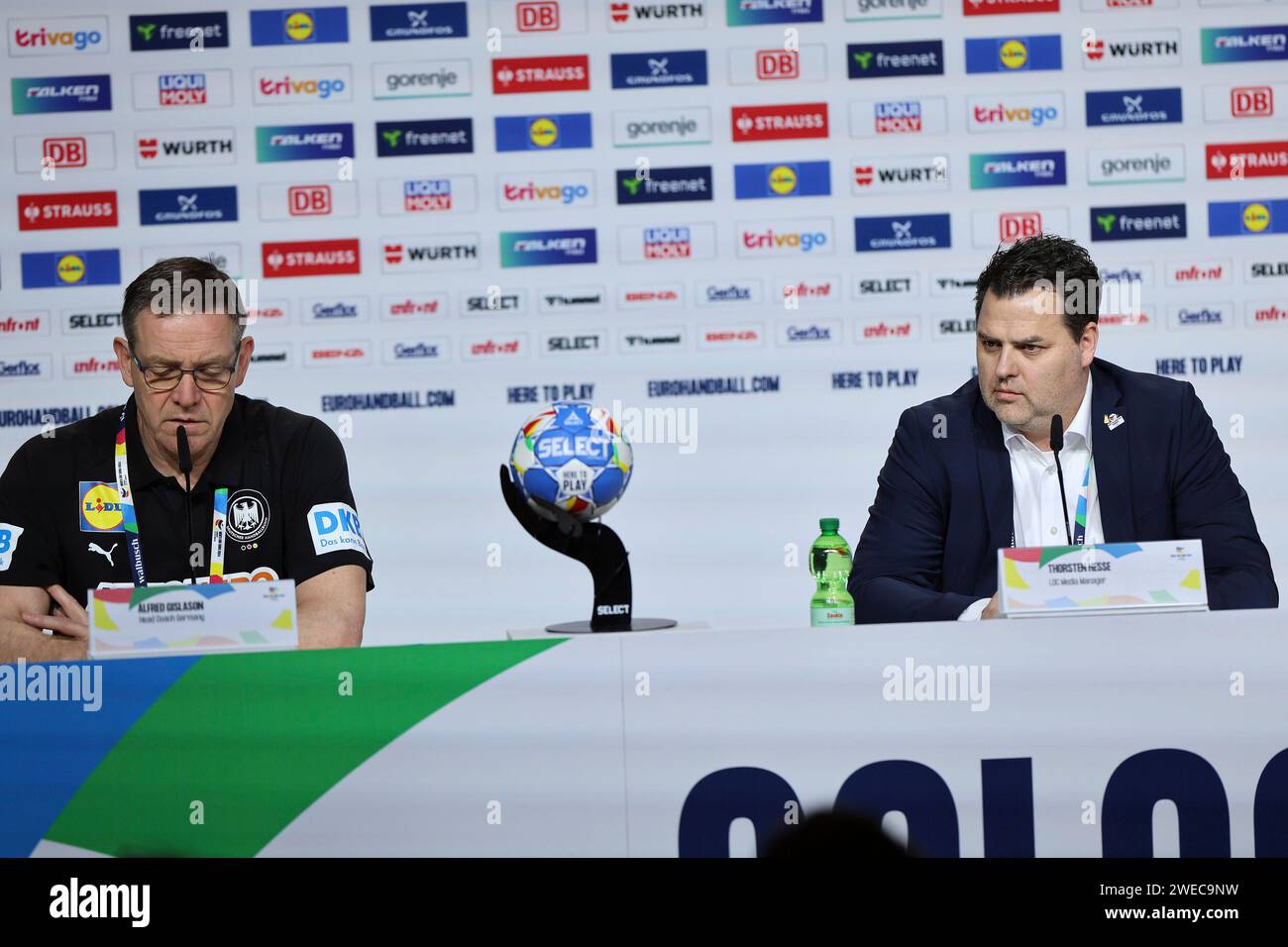 24.01.2024, Lanxess Arena, Koeln, GER, EHF Euro 2024, Men, Hauptrunde ...