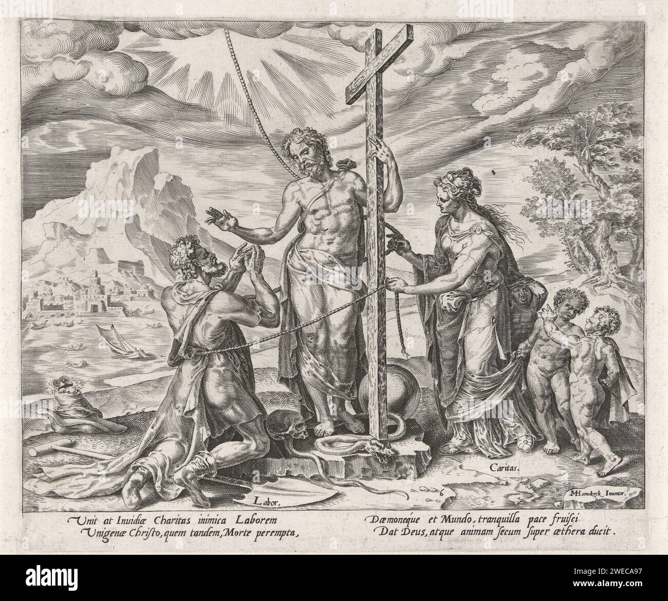 After death, labor is rewarded with the love of Christ, Philips Galle ...