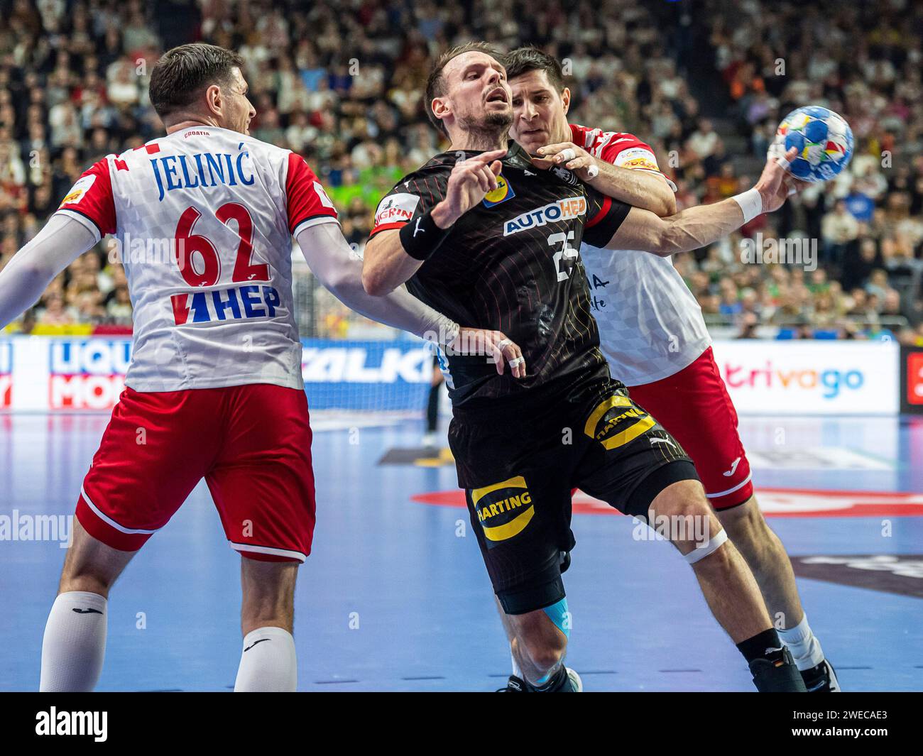 Koeln, Deutschland. 24th Jan, 2024. Kai Haefner (Deutschland, #25) im ...