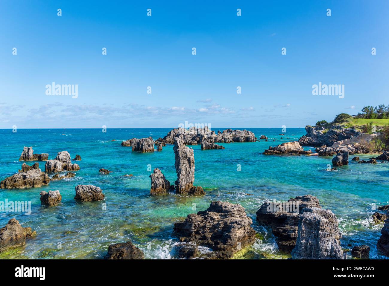 Tobacco Bay's Coastal Charm: St. George's, Bermuda; where sturdy rocks ...