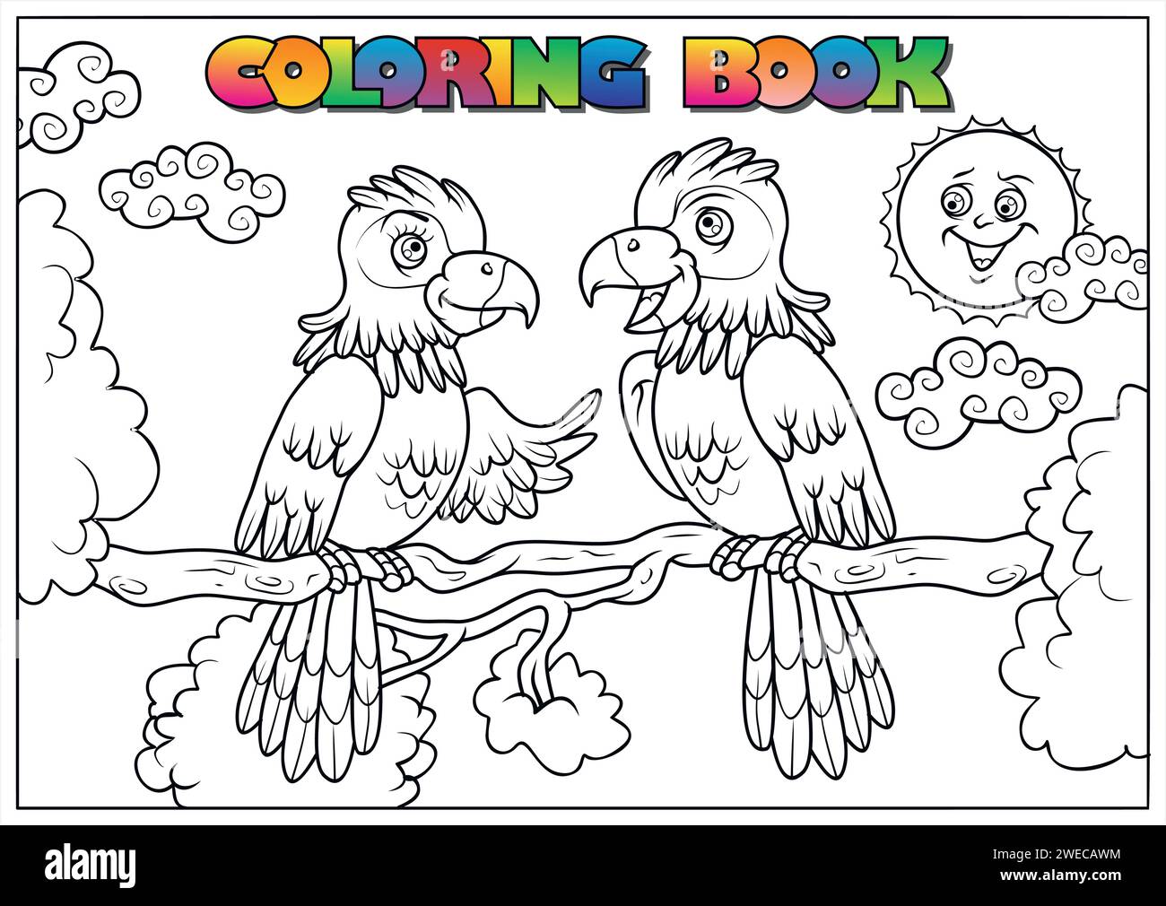 Parrot colours Stock Vector Images - Alamy