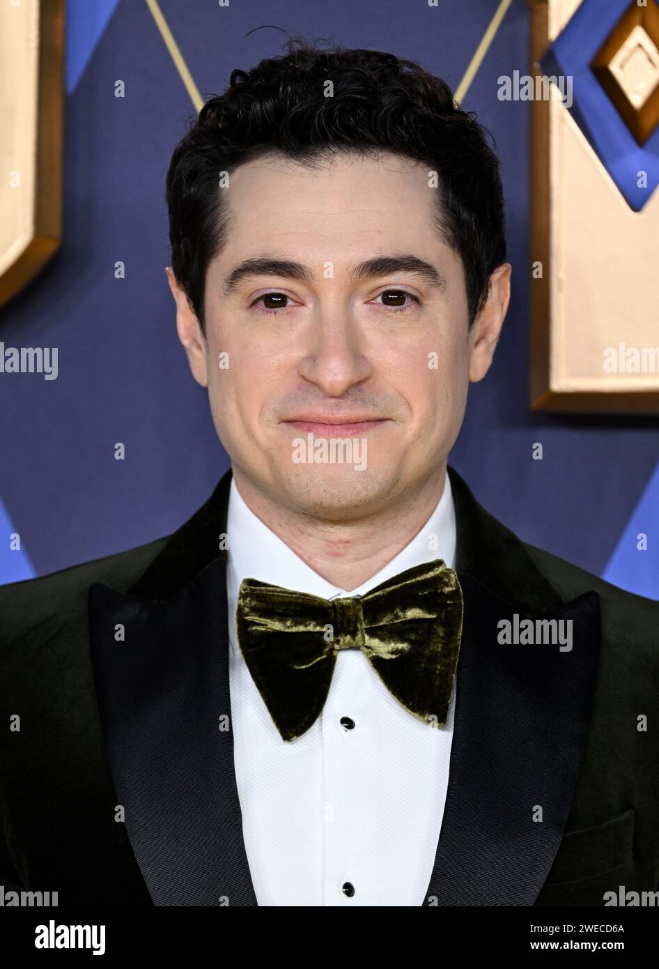 London, UK. January 24th, 2024. Jason Fuchs arriving at the Argylle ...