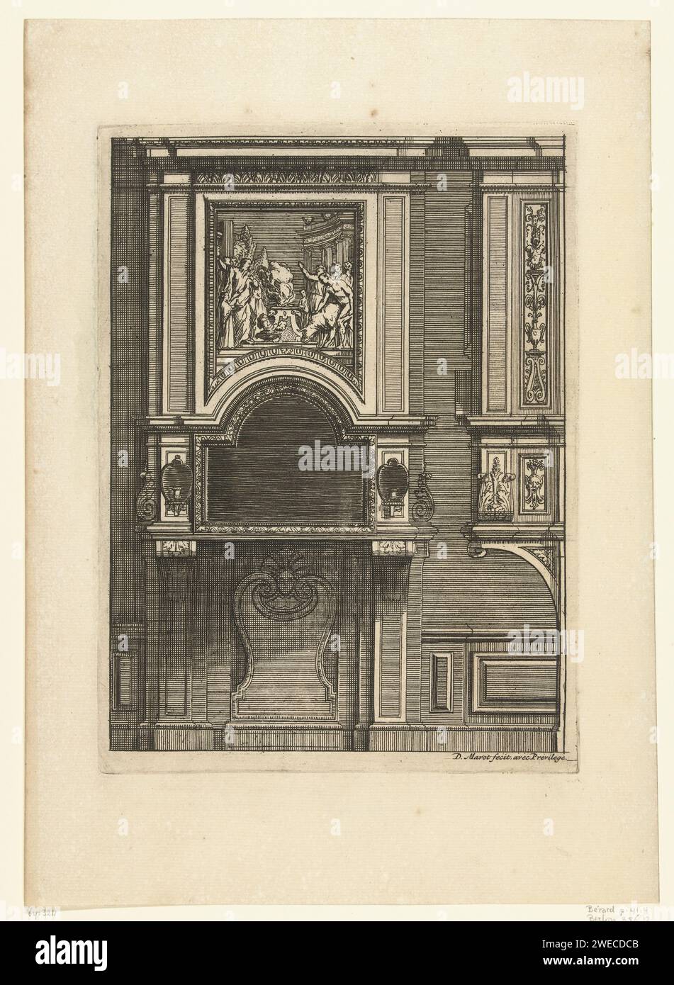 Subsema, Daniël Marot (I), After 1703 - Before 1800 print The chimney ...