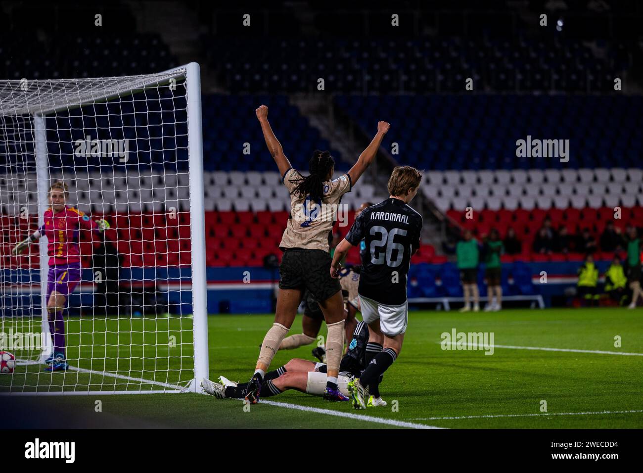 France. 25th Jan, 2024. Marie-Antoinette Katoto (9 PSG) celebrating ...