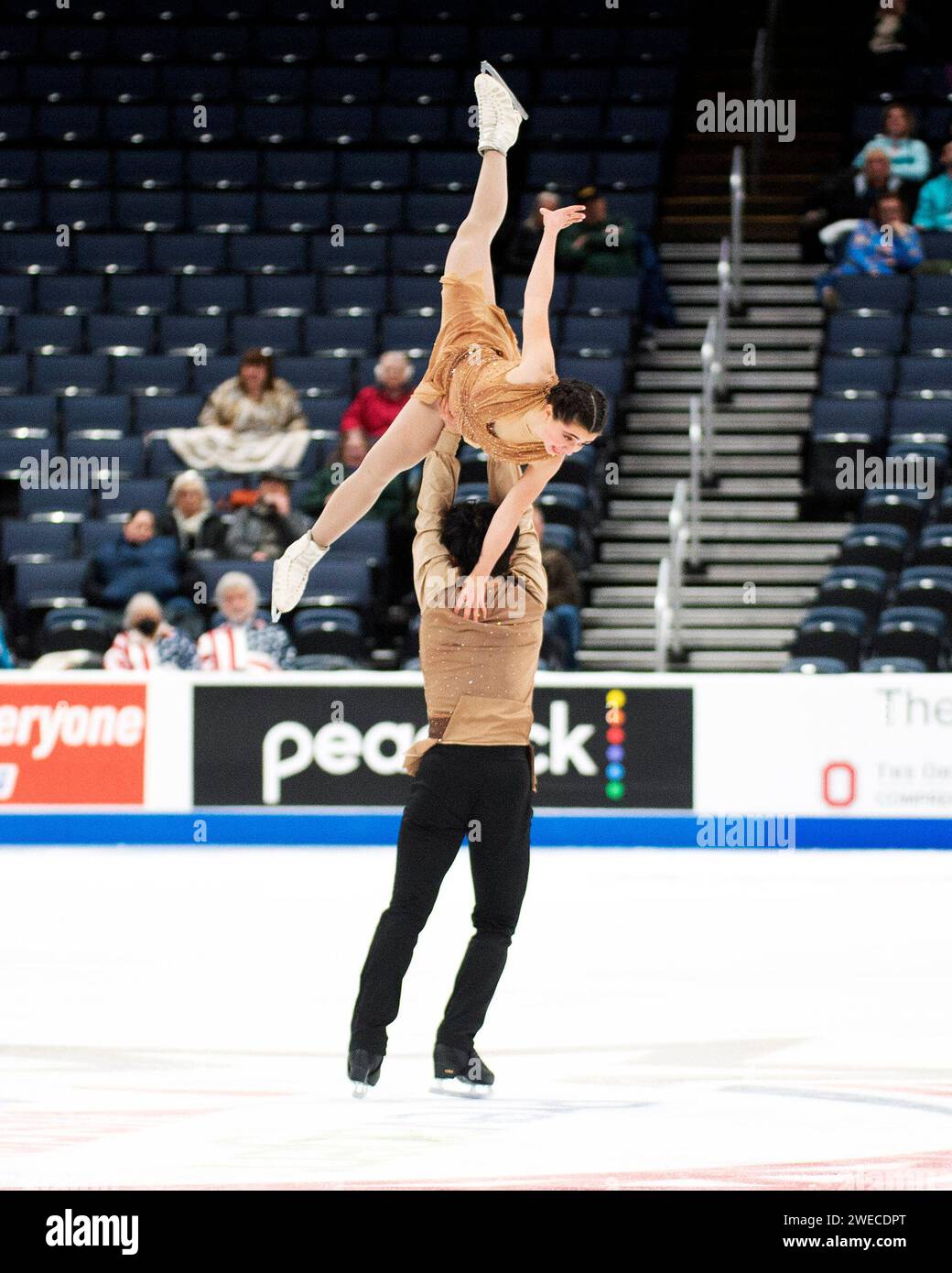 Columbus, Ohio, United States. 24nd January, 2024. Olivia Flores and ...