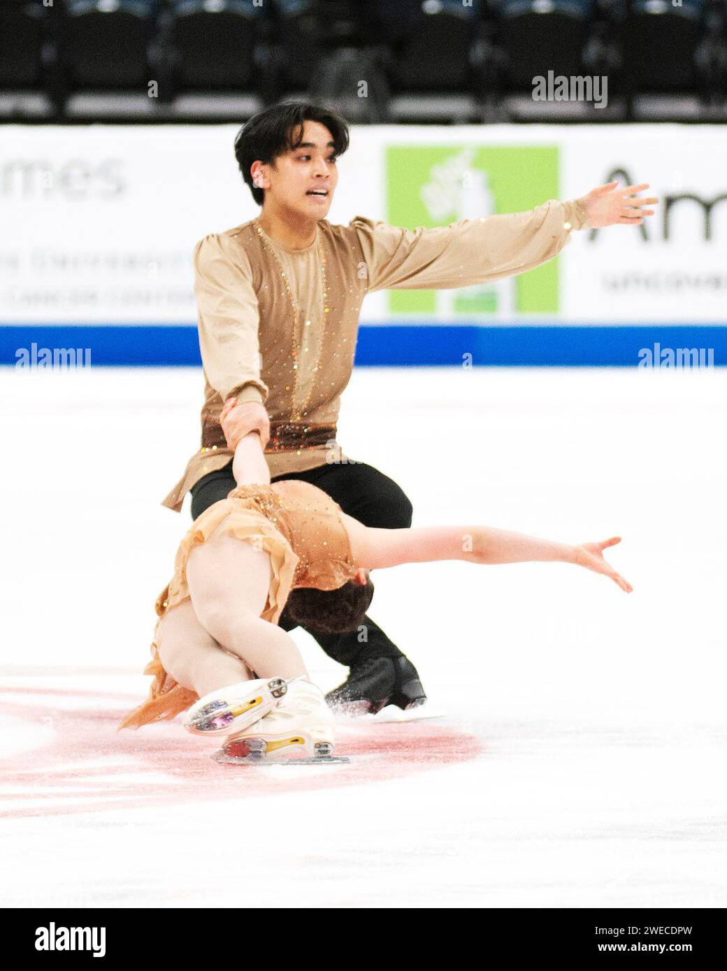 Columbus, Ohio, United States. 24nd January, 2024. Olivia Flores and ...