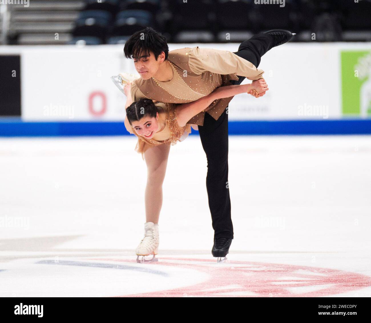 Columbus, Ohio, United States. 24nd January, 2024. Olivia Flores and ...