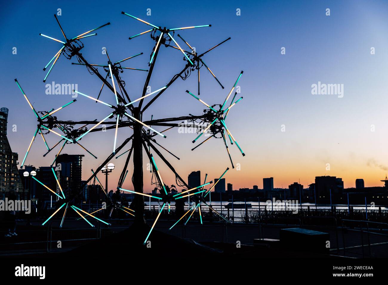 London, UK. 19th January, 2024. Neuron by Juan Fuentes, one of thirteen ...