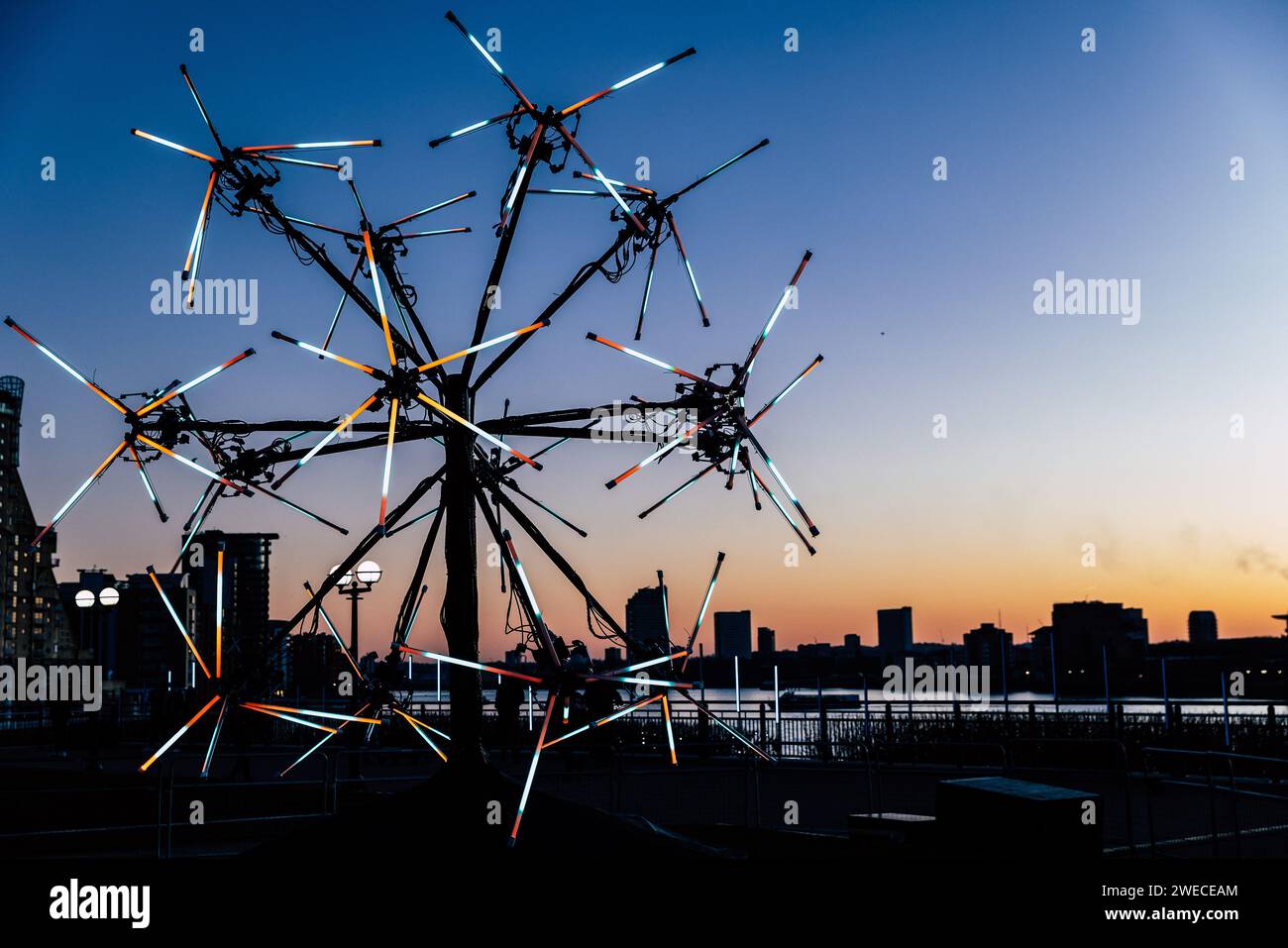 London, UK. 19th January, 2024. Neuron by Juan Fuentes, one of thirteen ...