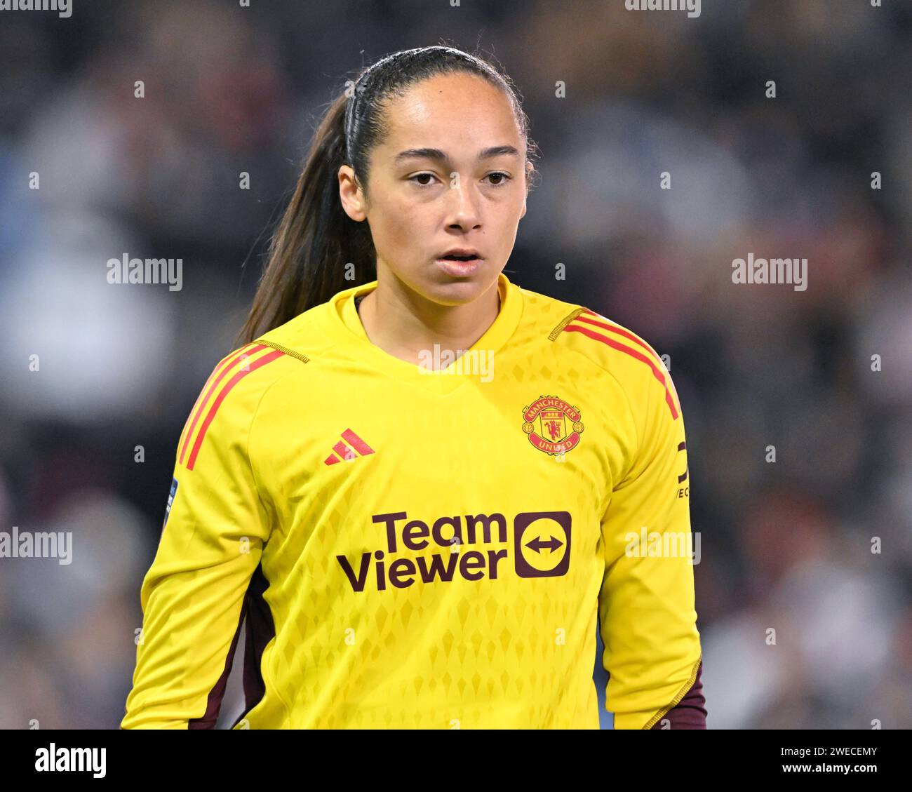Phallon Tullis-Joyce of Manchester United Women, during the FA Women's ...