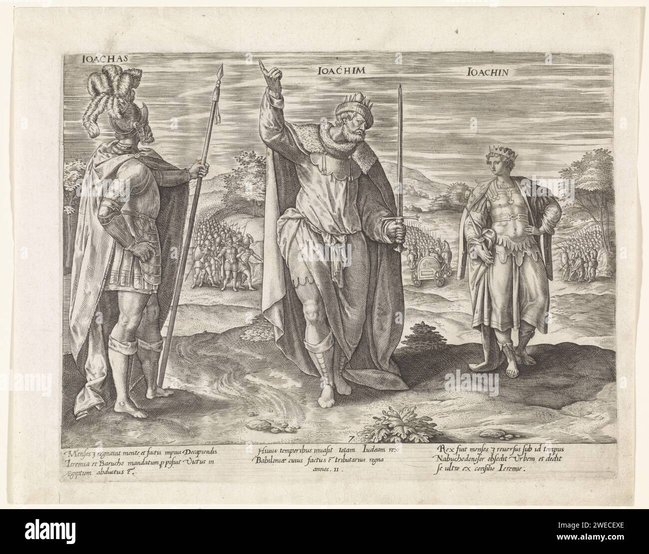 Joachaz, Jojakim and Jojachin, Anonymous, After Maerten de Vos, 1585 ...