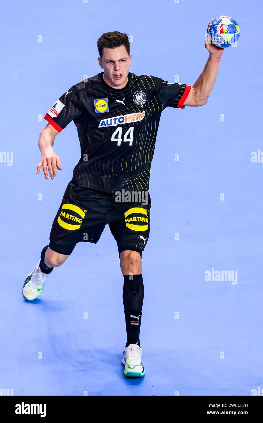 Cologne, Germany. 24th Jan, 2024. Handball: European Championship ...