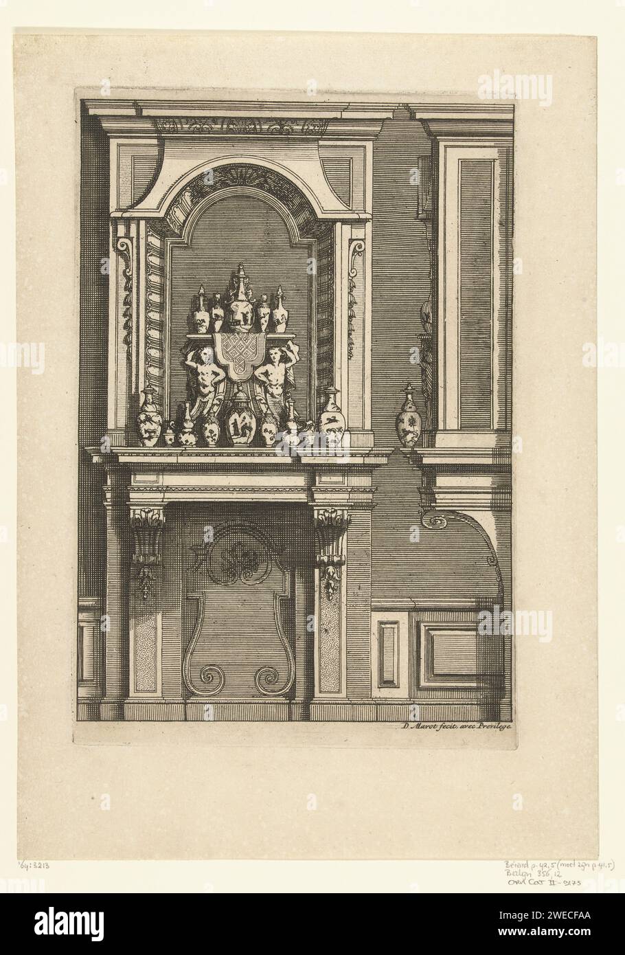 Subsema, Daniël Marot (I), After 1703 - Before 1800 print The chimney ...