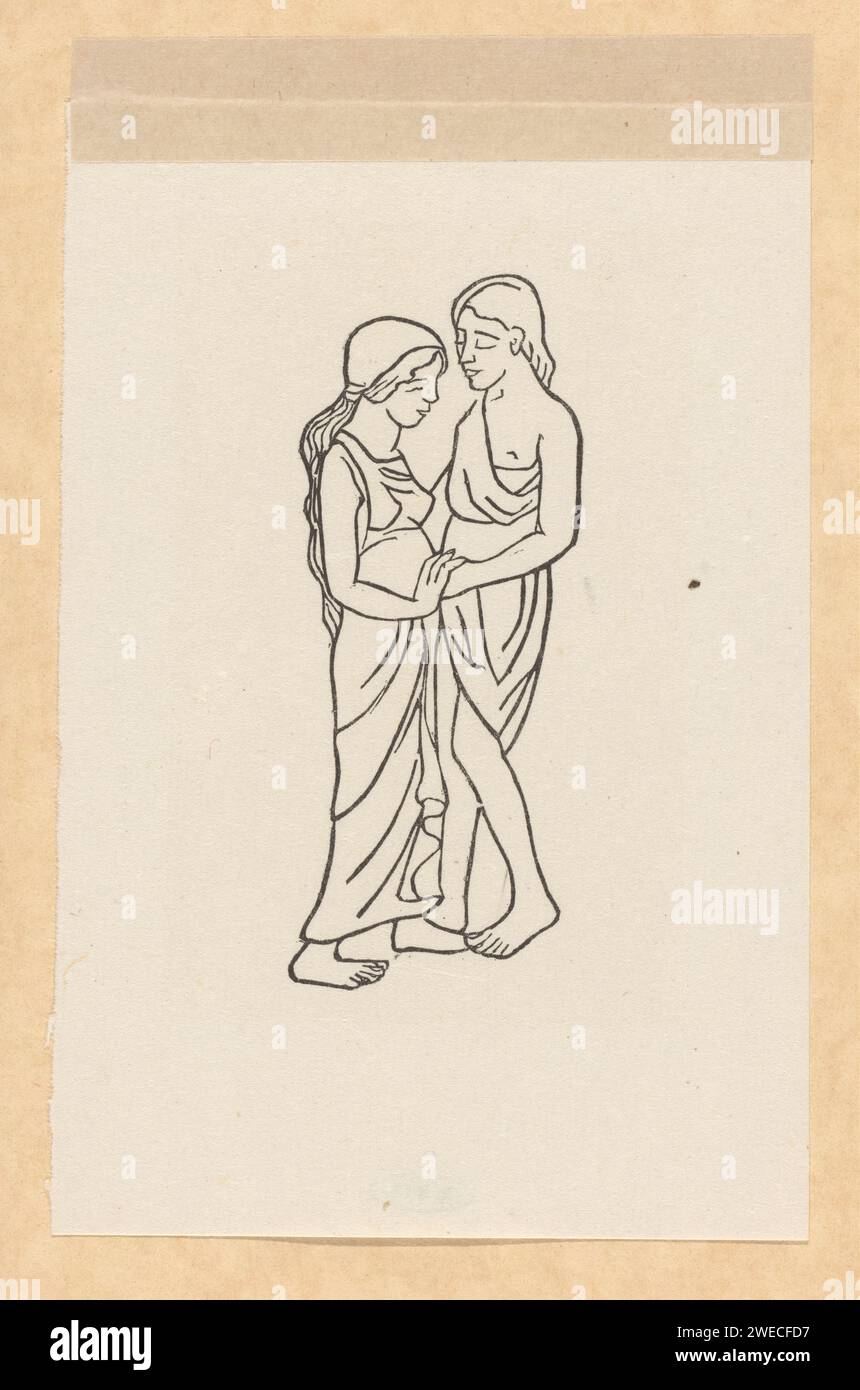 Daphnis and Chloë reunited, Aristide Maillol, 1937 print paper Chloe ...