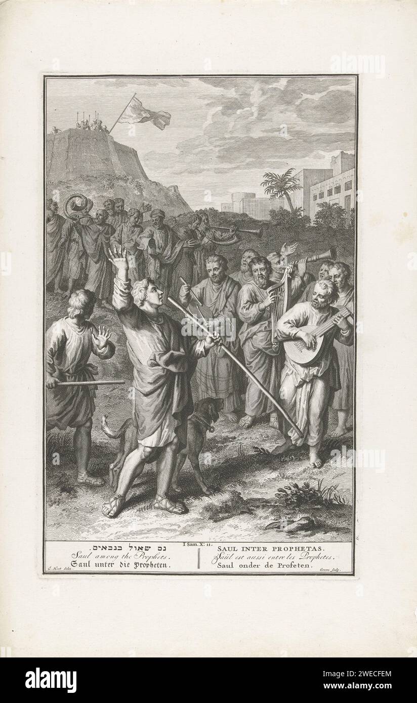 Saul in the middle of the prophets, Gilliam van der Gouwen, after ...
