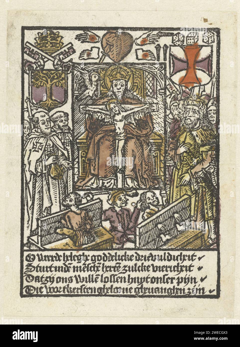 Holy Trinity, Anonymous, 1490 - 1510 print The Holy Trinity in a ...