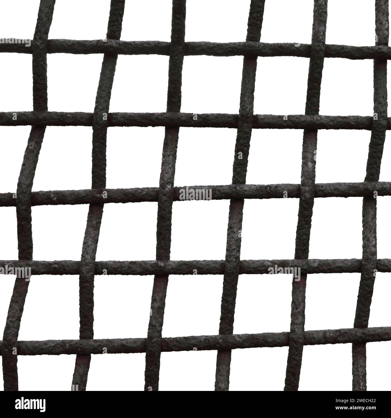 Old Aged Weathered Rusty Wire Mesh Grid Cage Fence Grating Pattern ...