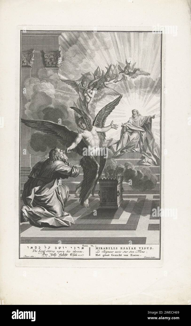 Vision of Isaiah, Gilliam van der Gouwen, after Bernard Picart, 1728 ...