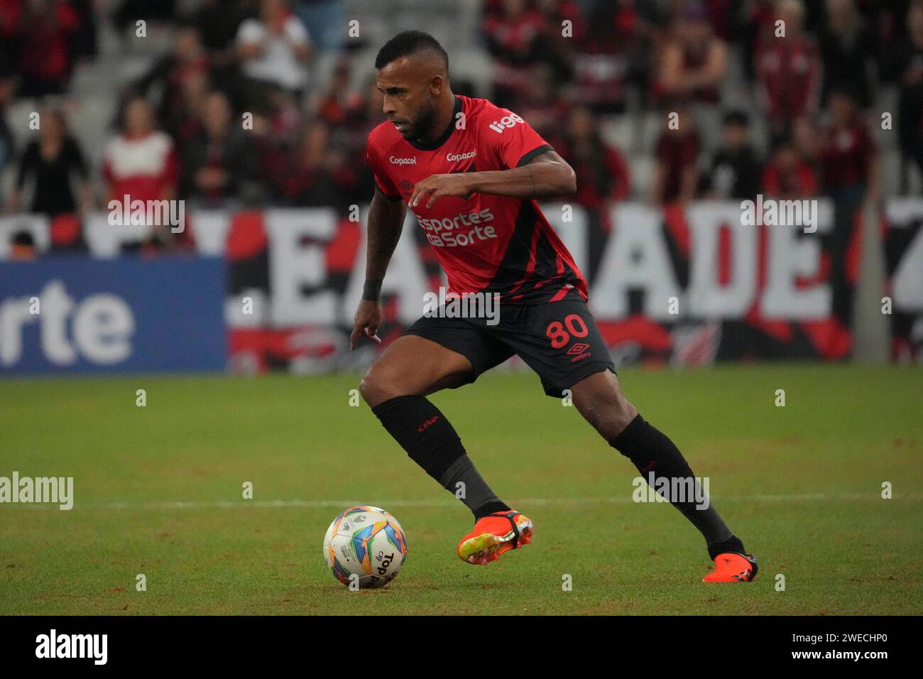 Curitiba, Brazil. 24th Jan, 2024. Alex Santana during Athletico x ...