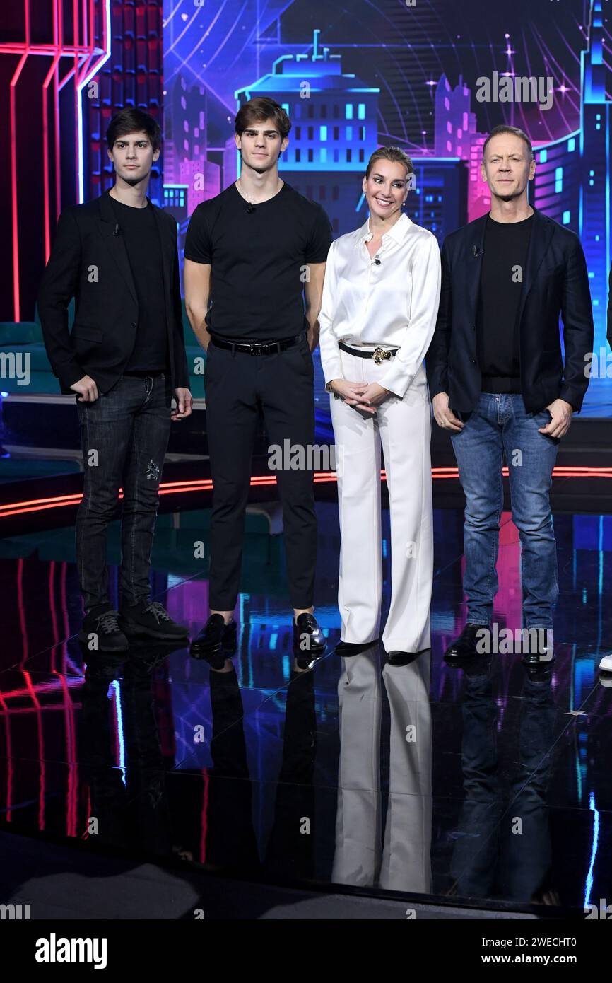 Milan, Italy. 10th Jan, 2016. Milan - TV broadcast “Stasera c'è ...