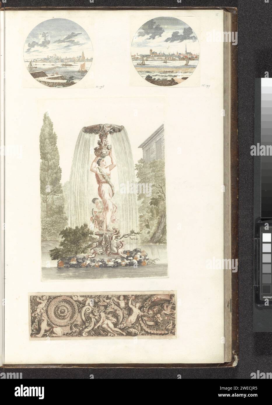 Fontein puts in Amor, Anonymous, After Jean Lepautre, 1688 - 1698 print ...