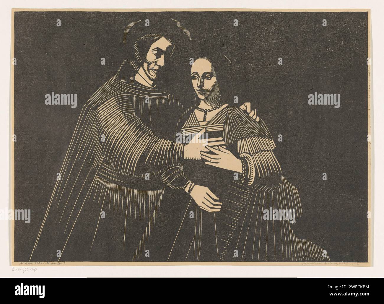 Portrait of a few as Old Testament figures, called 'The Jewish bride ...