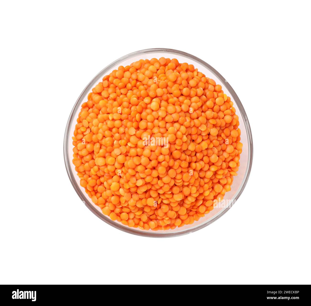 Raw lentils in glass Cut Out Stock Images & Pictures - Alamy