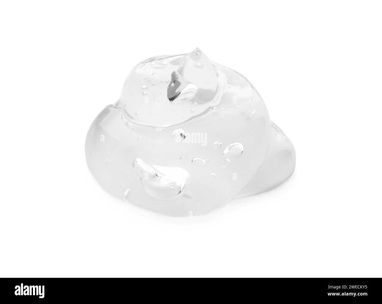 Sample of clear cosmetic gel isolated on white Stock Photo - Alamy